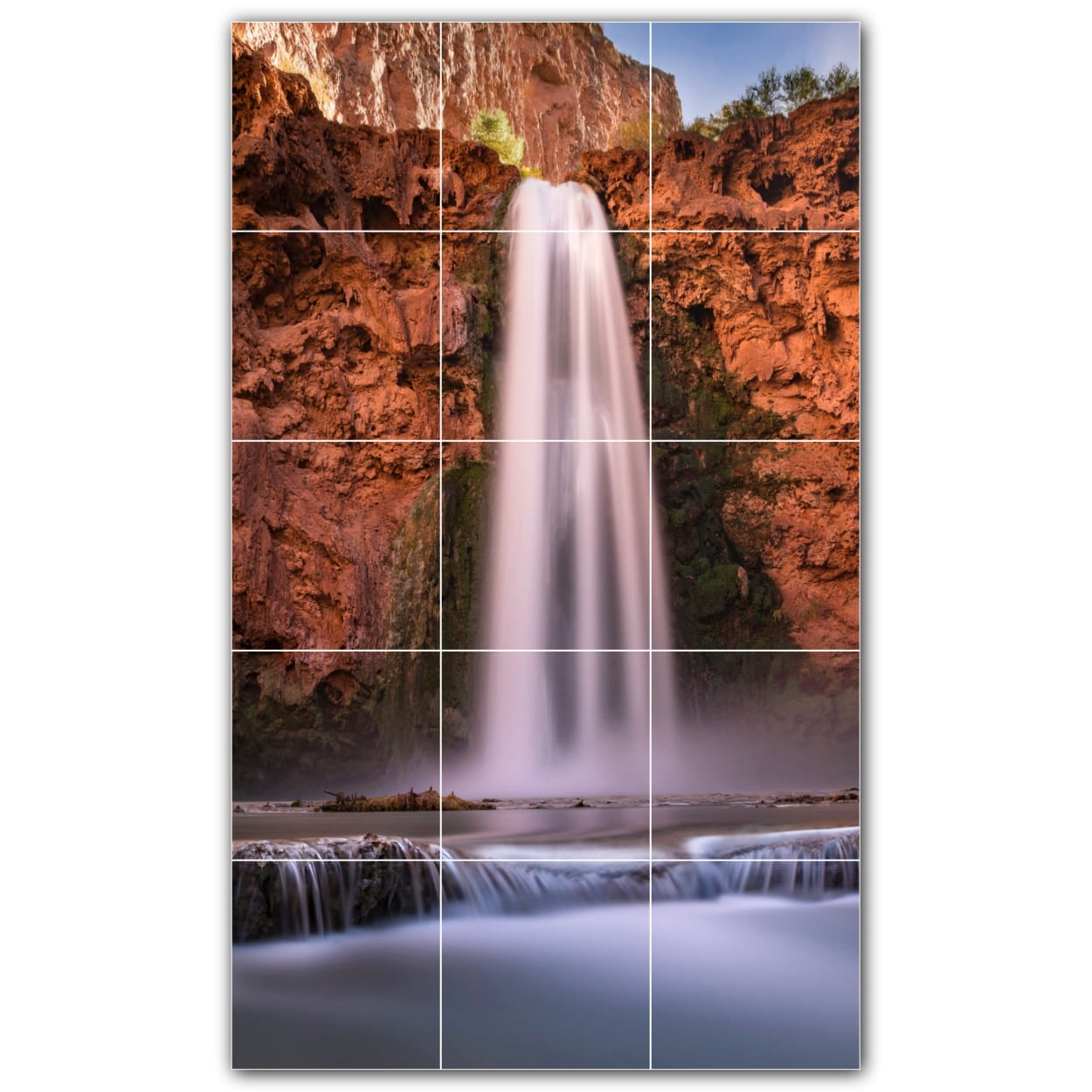 Picture-Tiles.com: Waterfalls Ceramic Tile Wall Mural WAL501145-35M. 18 ...