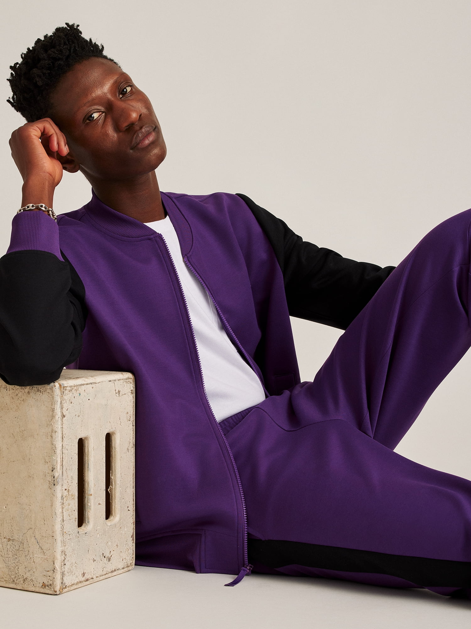 Bonobos Fielder Men's and Big Men's Tech Fleece Bomber Jacket, Up to ...