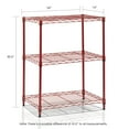 Wayar 3-Tier Heavy Duty Wire Shelving, Burgundy, - Walmart.com