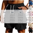 Ecqkame Mens Cargo Shorts Elastic Waist Multi Pocket Workout Loose ...
