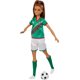 Barbie Soccer Fashion Doll Dressed in Cleats, Colorful #16 Uniform ...