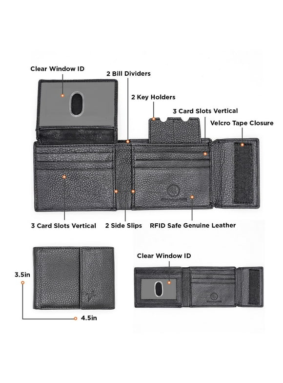 Velcro Wallets Men