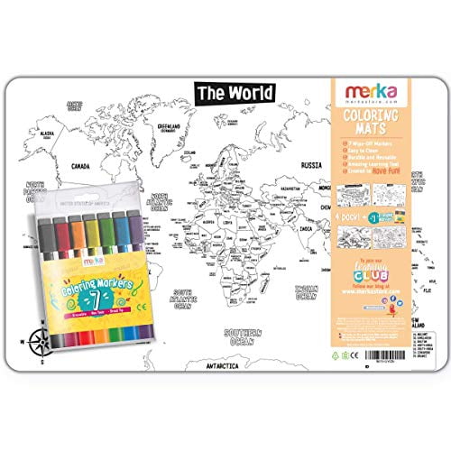 merka Drawing Pad Placemat for Kids: Creative Learning at the Dining ...