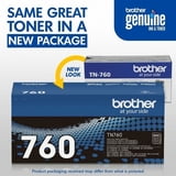 Brother TN760 Genuine Cartridge(TN760) High-Yield Toner 760, 3,000 ...