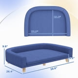 PawHut Dog Sofa Couch, Pet Bed with Comfortable Luxury Cushion ...