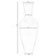 Uniquewise Tall Floor Vase, 37 Inch Bamboo Vase, Modern Vase for Dining ...