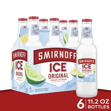 Smirnoff Ice Blue Raspberry Lemonade, 11.2 fl oz, 6 Pack Bottles, 4.5% ...
