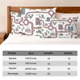 Cartoon Country Throw Pillow Covers 18 x 18 Inch Pillow Covers Set of 4 ...