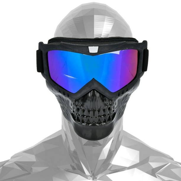 Alinory Racing Glasses, Unisex Outdoor Skull Motorcycle Helmet Goggles ...