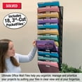 Ultimate Office 12 Tier Mesh Wall File Holder, Multipurpose Rack with ...