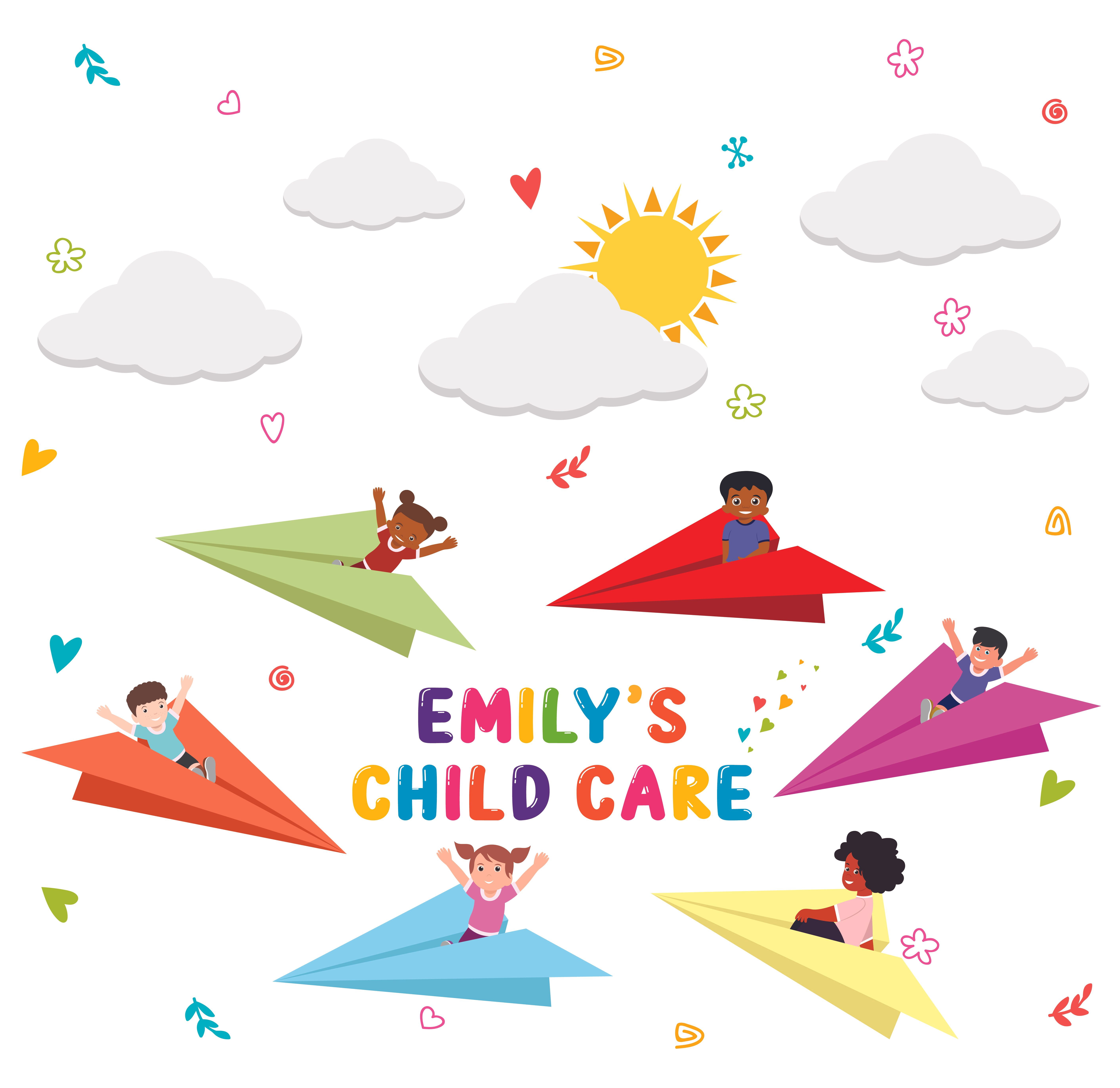 DAYCARE - Removable Paper Planes Children Daycare Center Customized ...
