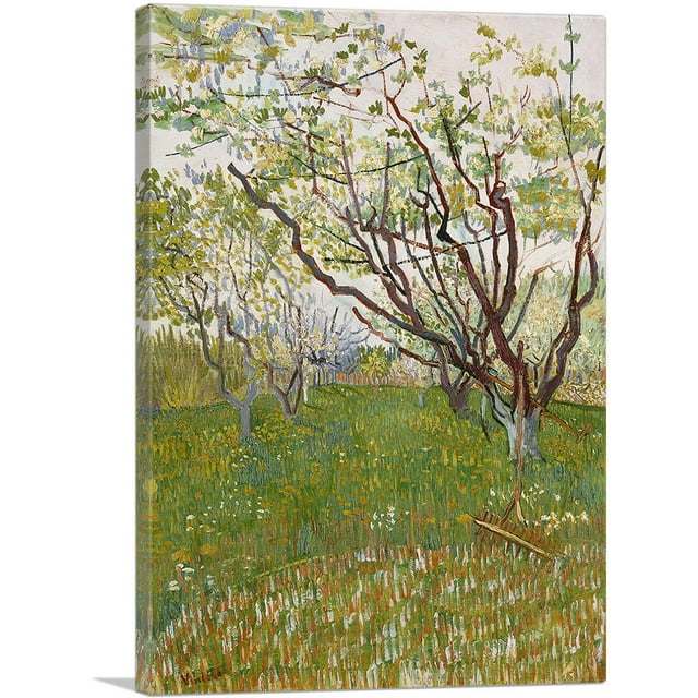ARTCANVAS The Flowering Orchard 1888 Canvas Art Print by Vincent Van ...
