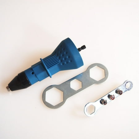 Cordless Electric Drill Rivet Gun Adapter Kit Riveter Nut Drill Adaptor ...