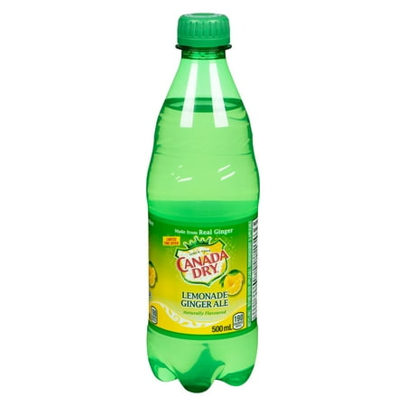 Canada Dry®Lemonade Flavoured Ginger Ale500 mL Bottle - Walmart.ca