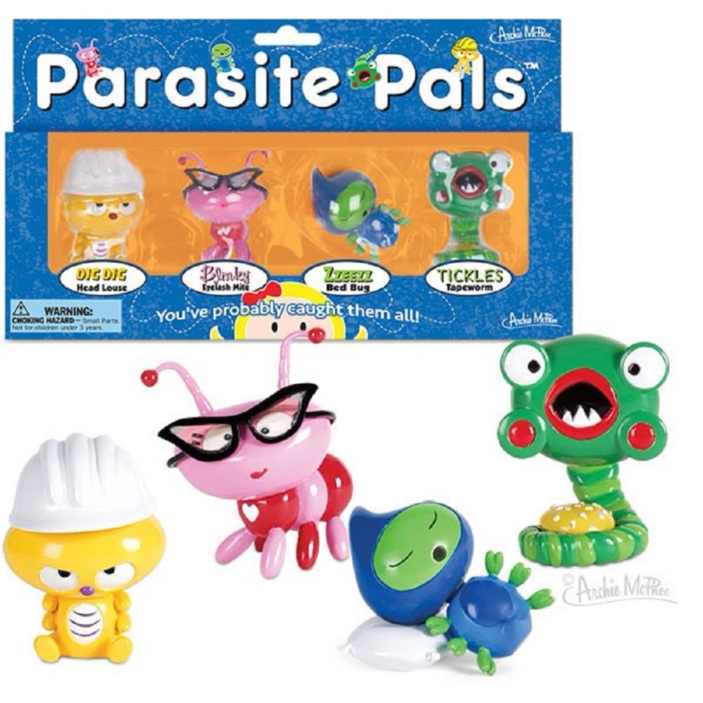 Parasite Pals Figures by Accoutrements - Set of 4 Collectible Dolls ...
