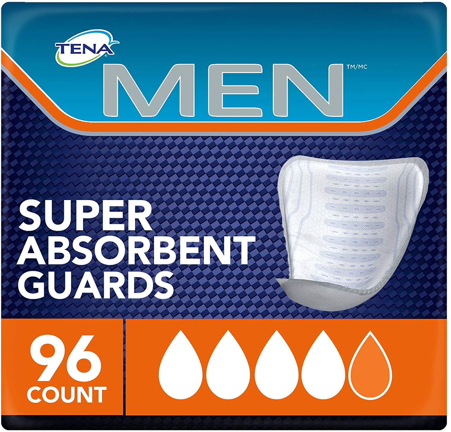 Tena Incontinence Guard For Men Super Absorbency 96 Count