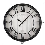 Better Homes & Gardens Black Roman Numeral Wall Clock - Walmart.com