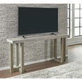Ashley Lockthorne Entryway Accent Console Sofa Table with Faux Concrete ...
