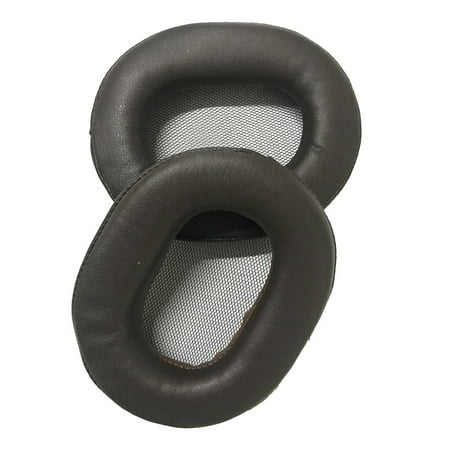 Ear Pads Cushions Gaming Leather Oval Hearing Protection Mesh Earmuff ...