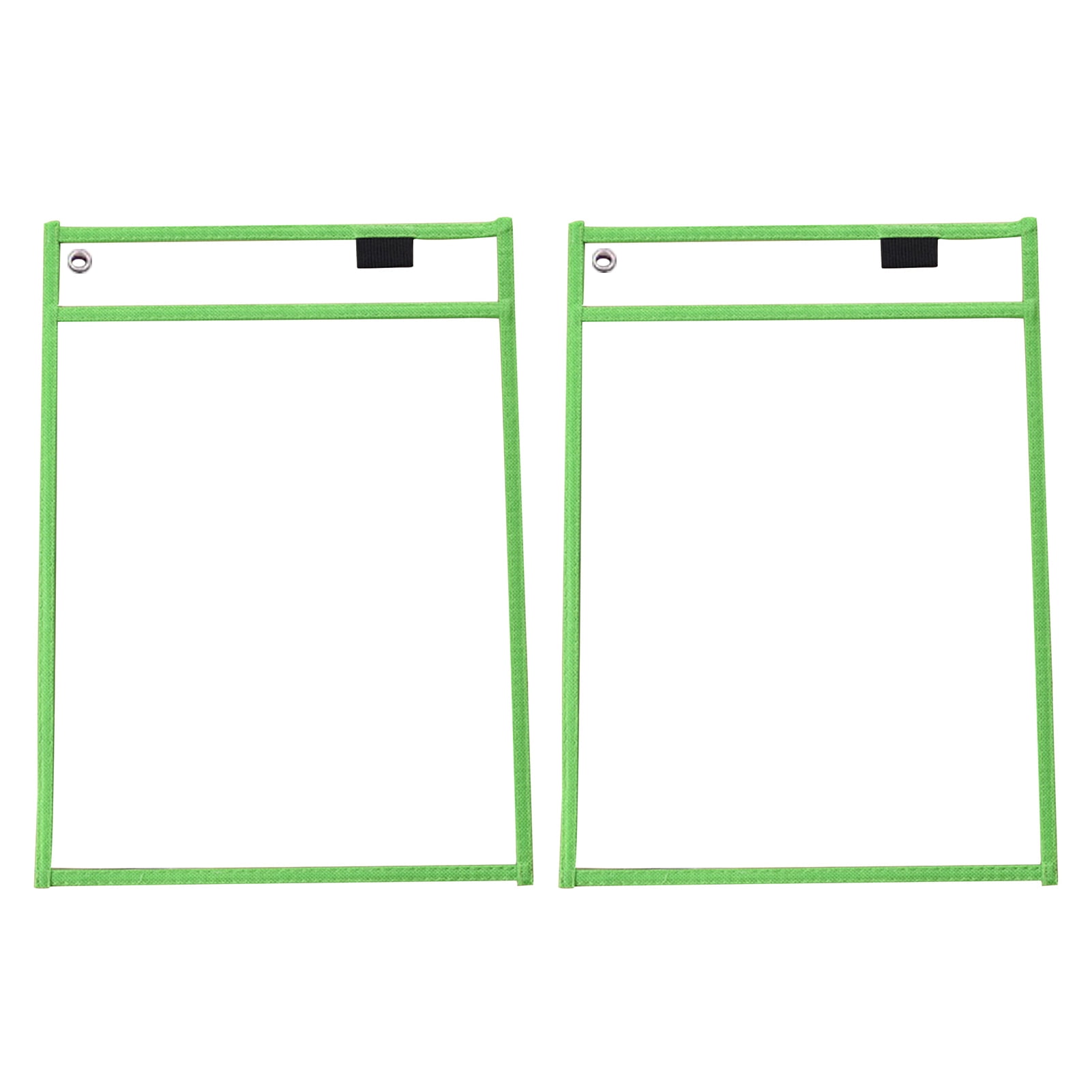 Hesroicy 2Pcs Erasable Hanging PVC File Bags - Transparent Document ...