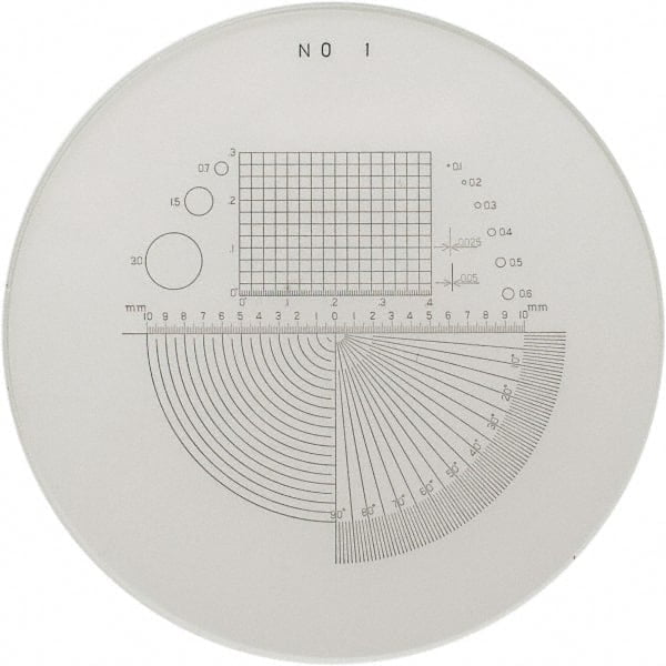 SPI 1-3/8 Inch Diameter, Optical Comparator Chart and Reticle - Walmart.com