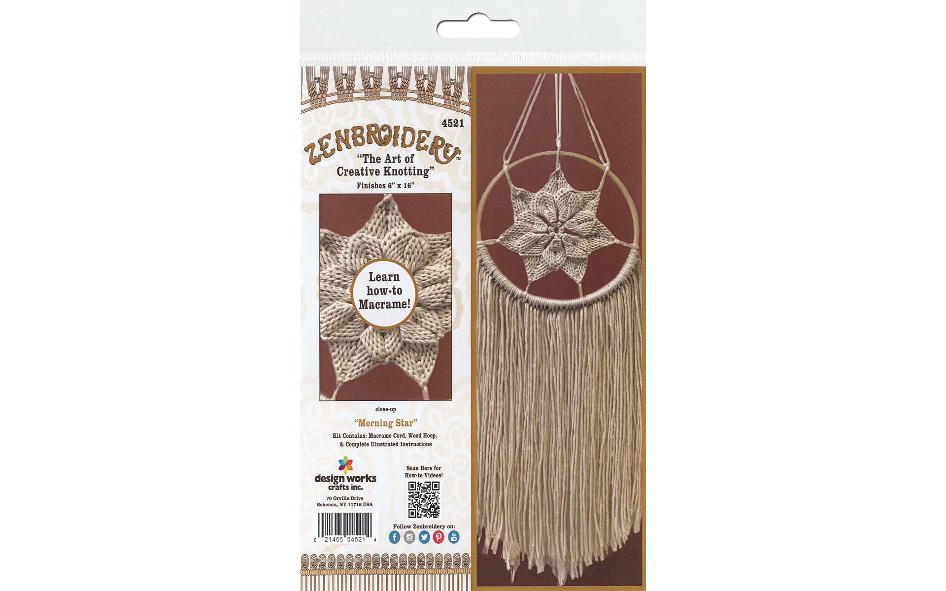 Design Works Zenbroidery Macrame Kit Morning Star - Walmart.com