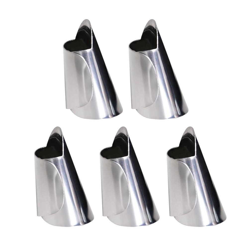 5 unids Ajustable Protector de Dedo de Acero Inoxidable Manual Peeling ...