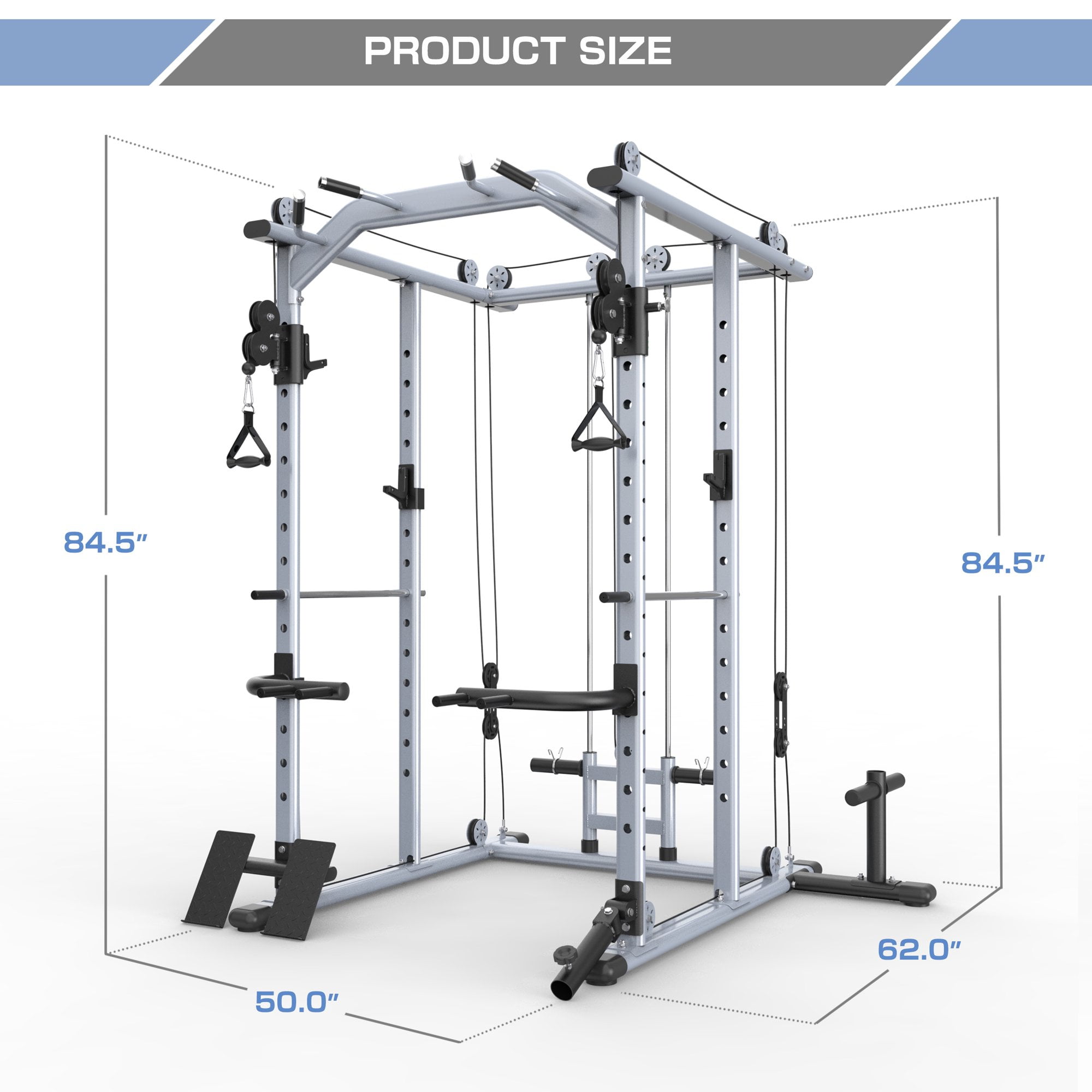 Buy MAJOR LUTIE Multi-Function Power Cage, 1400 LBS Power Rack with ...
