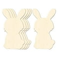 Abbraccia 5 Pieces Easter Wooden Bunny Cutouts Wood Pieces to Paint ...