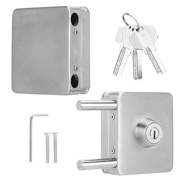 Door Lock Latch,Square Single Glass Door Glass Door Latch Frameless ...