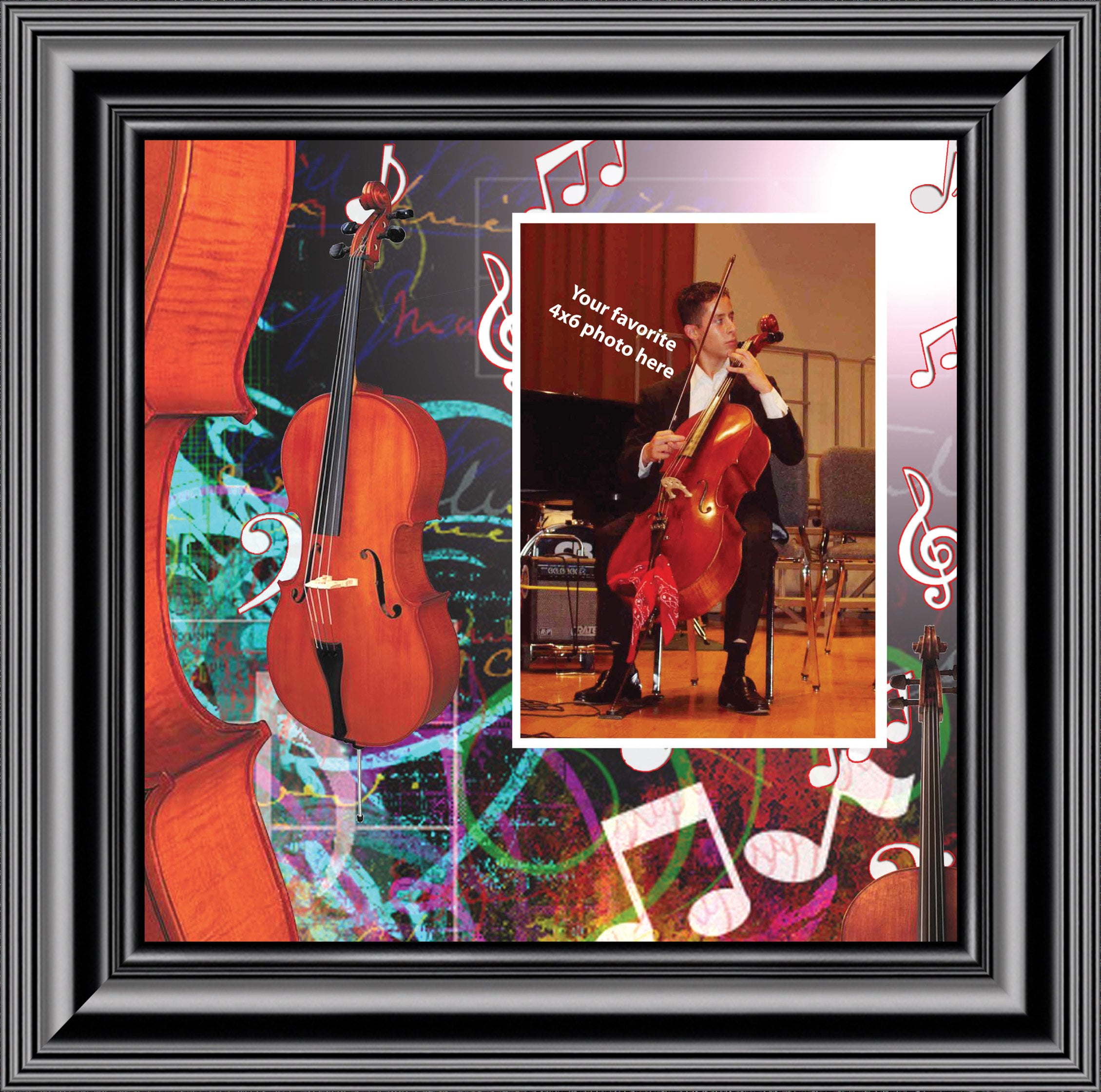 Cello, Concert Band Personalized Picture Frame, 10X10 3504 - Walmart.com