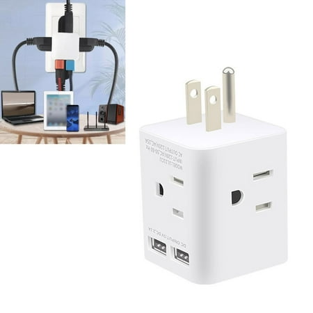 Multiple Plug Wall Adapter,Multi Plug Outlet Extender Wall Tap Power ...