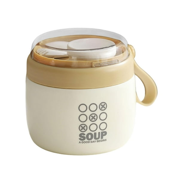 Recipiente térmico para alimentos, taza para sopa con cuchara plegable ...