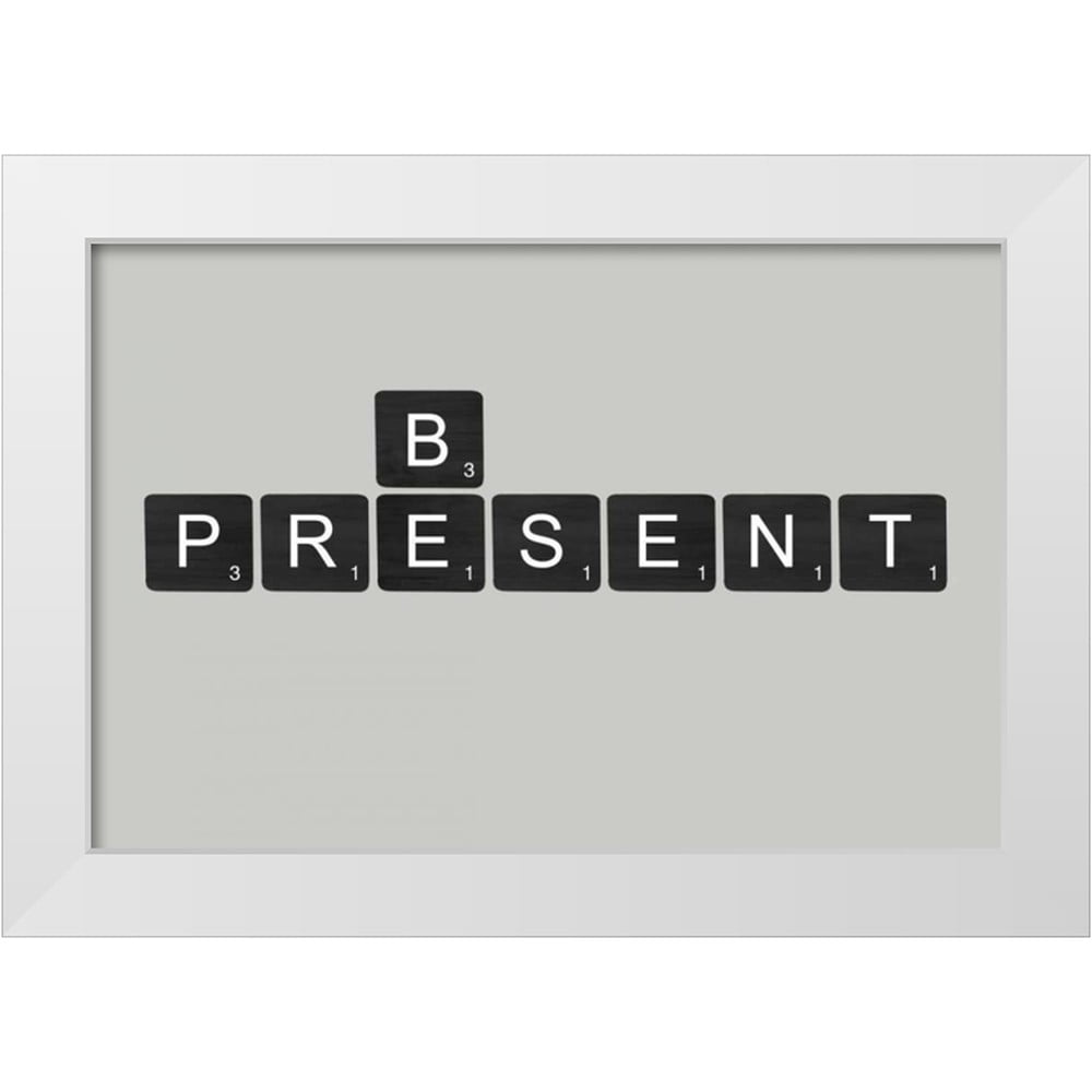 Longfellow Designs 32x23 White Modern Wood Framed Museum Art Print ...