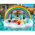 Inflatable Multi Hole Beverage Holder For Fruit Adult Blow Up Pool Water Slides Adult Pool