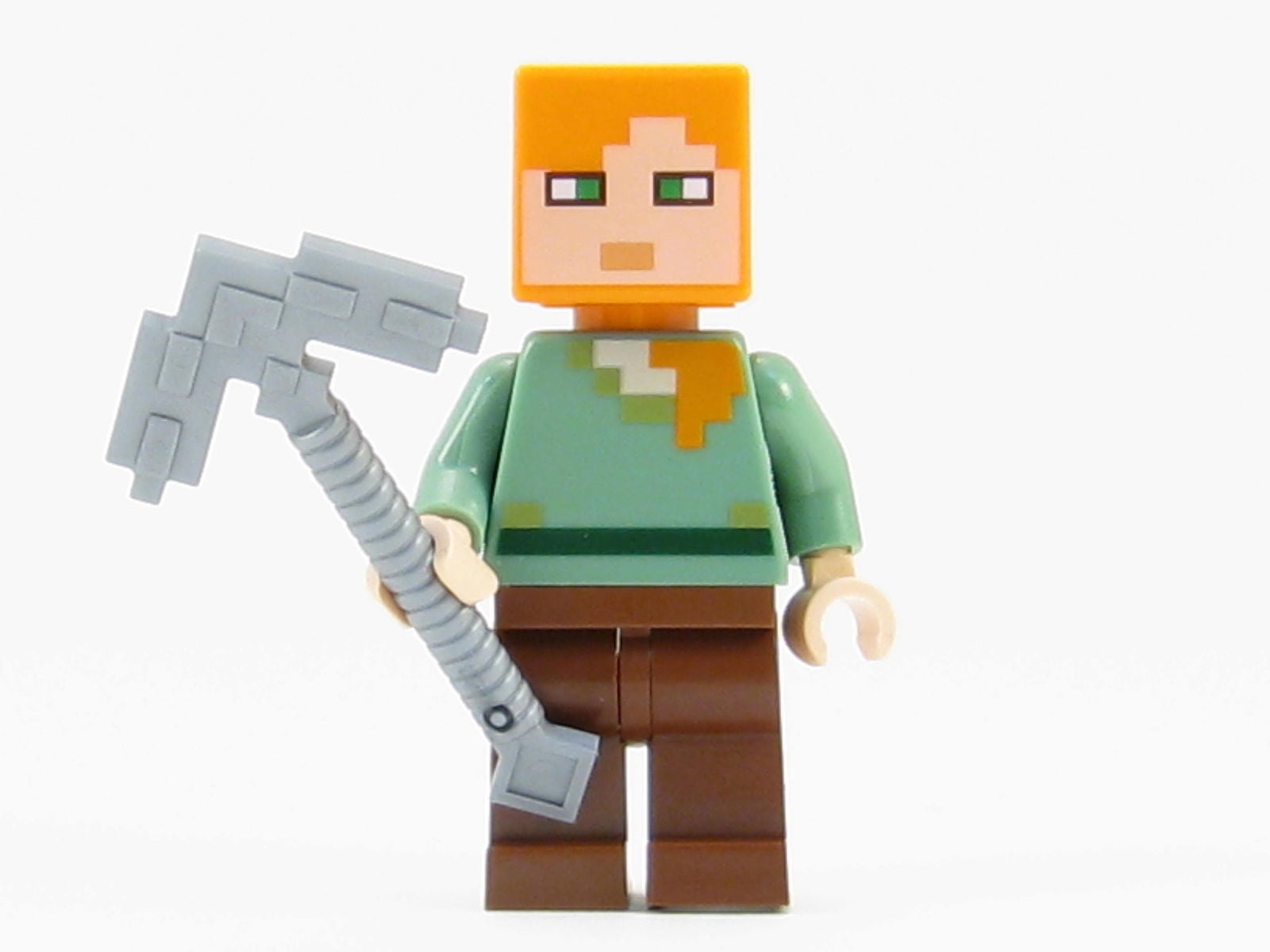 LEGO Minecraft Alex Minifigure with Iron Pickaxe - Walmart.com
