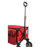 Ozark Trail Camping Utility Wagon with Tailgate & Extension Handle, Red ...