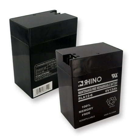 6 VOLT 12Ah BATTERY Rhino Battery - Walmart.com