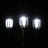 Sun-Ray Madison Solar Lamp Post and Planter, Black - Walmart.com