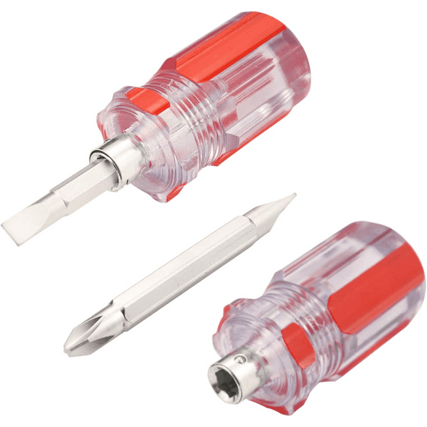 Dual-purpose short screwdriver screw with a word Phillips screwdriver ...