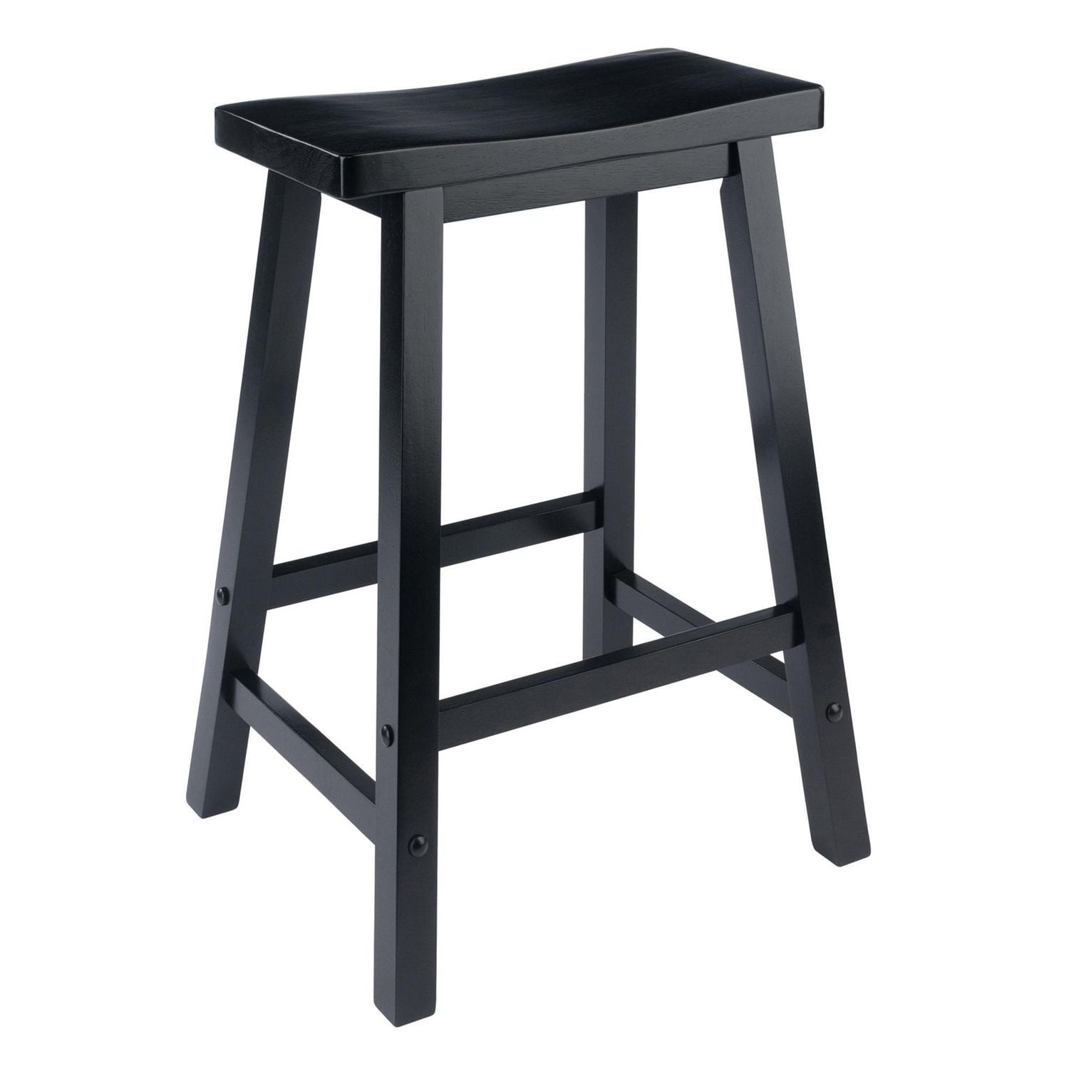 Click here for Winsome Satori Saddle Seat Counter Stool  Black 24 prices