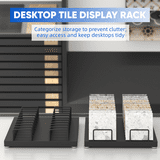 Ymokee Countertop Tile Display Rack with 20 Card Slots, Desktop Tile ...