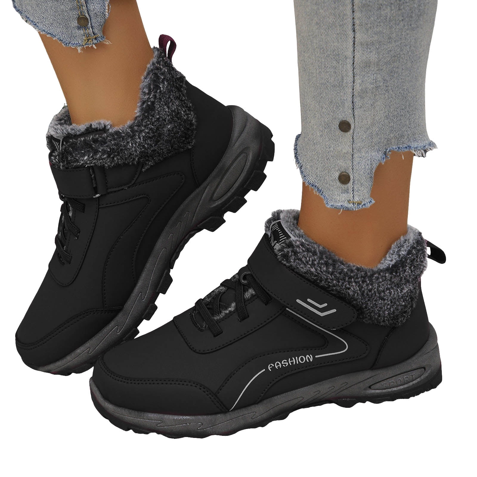 Click here for Rokment Womens Winter Hiking Boots With Fleece Lin... prices