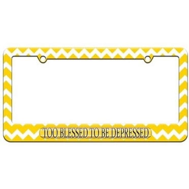 Blessed, Religious License Plate Tag Frame, Multiple Colors - Walmart.com