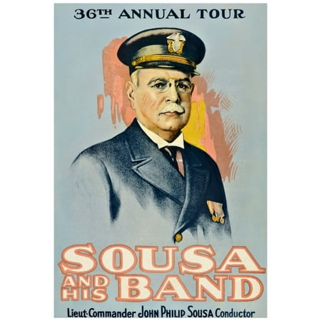 Sousa And His Band John Philip Sousa 1901. Movie Poster Masterprint (24 ...