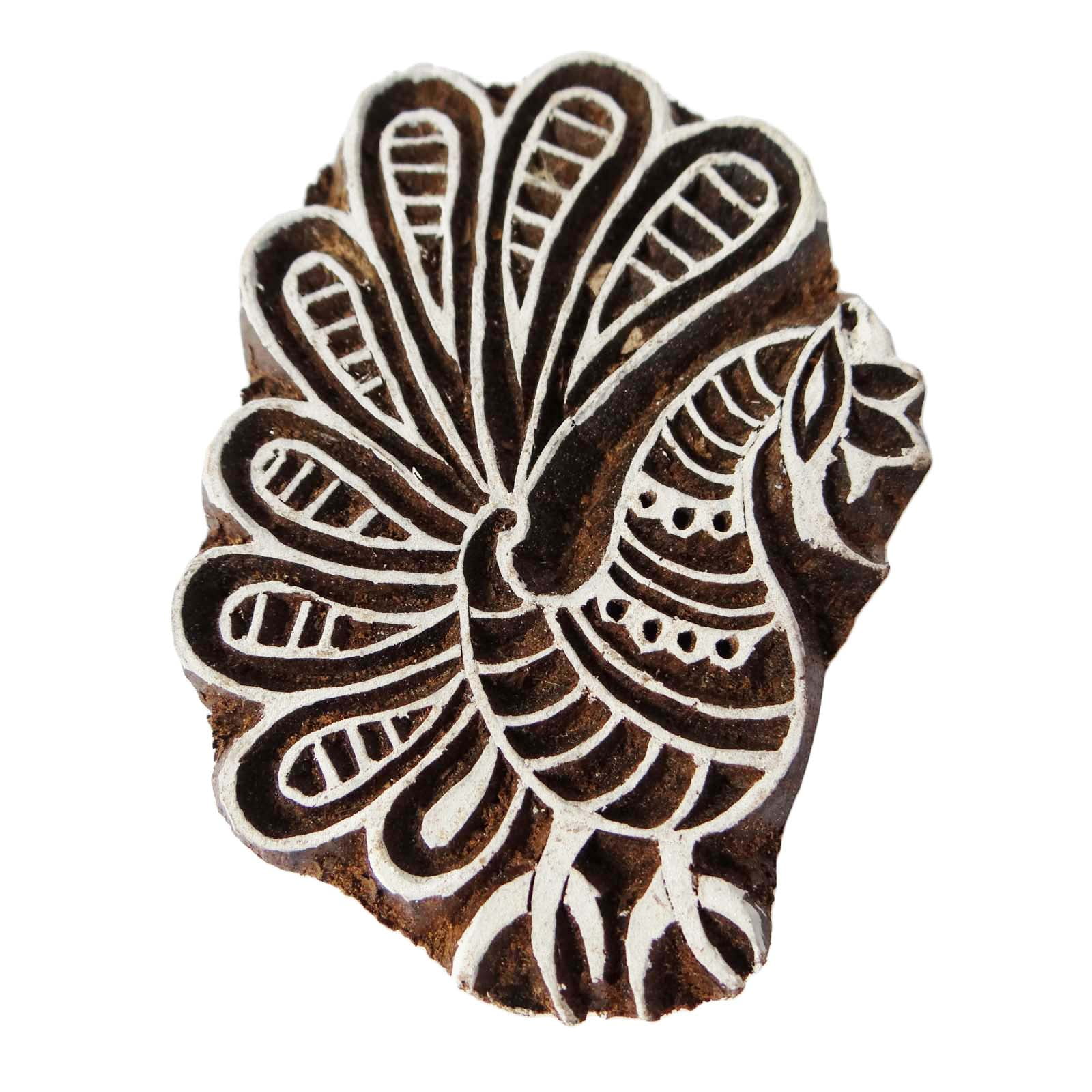 Textile Block Floral Design Wooden Block Textile Printing On Fabric ...