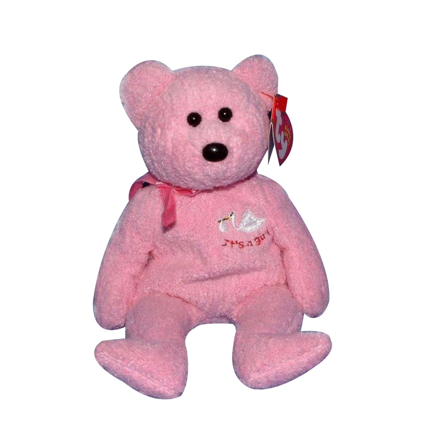 Ty Beanie Baby: Baby Girl the Bear | Stuffed Animal | MWMT - Walmart.com