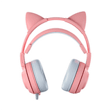 Pink Cat Ear Gaming Headset, RGB Backlight & Mic - Compatible with PS4 ...