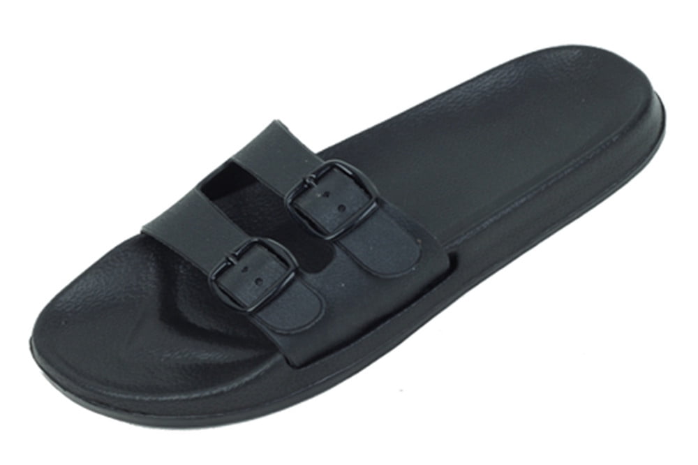 Starbay Women's Slipper Double Strap Buckles Open Toe Sandals - Walmart.com