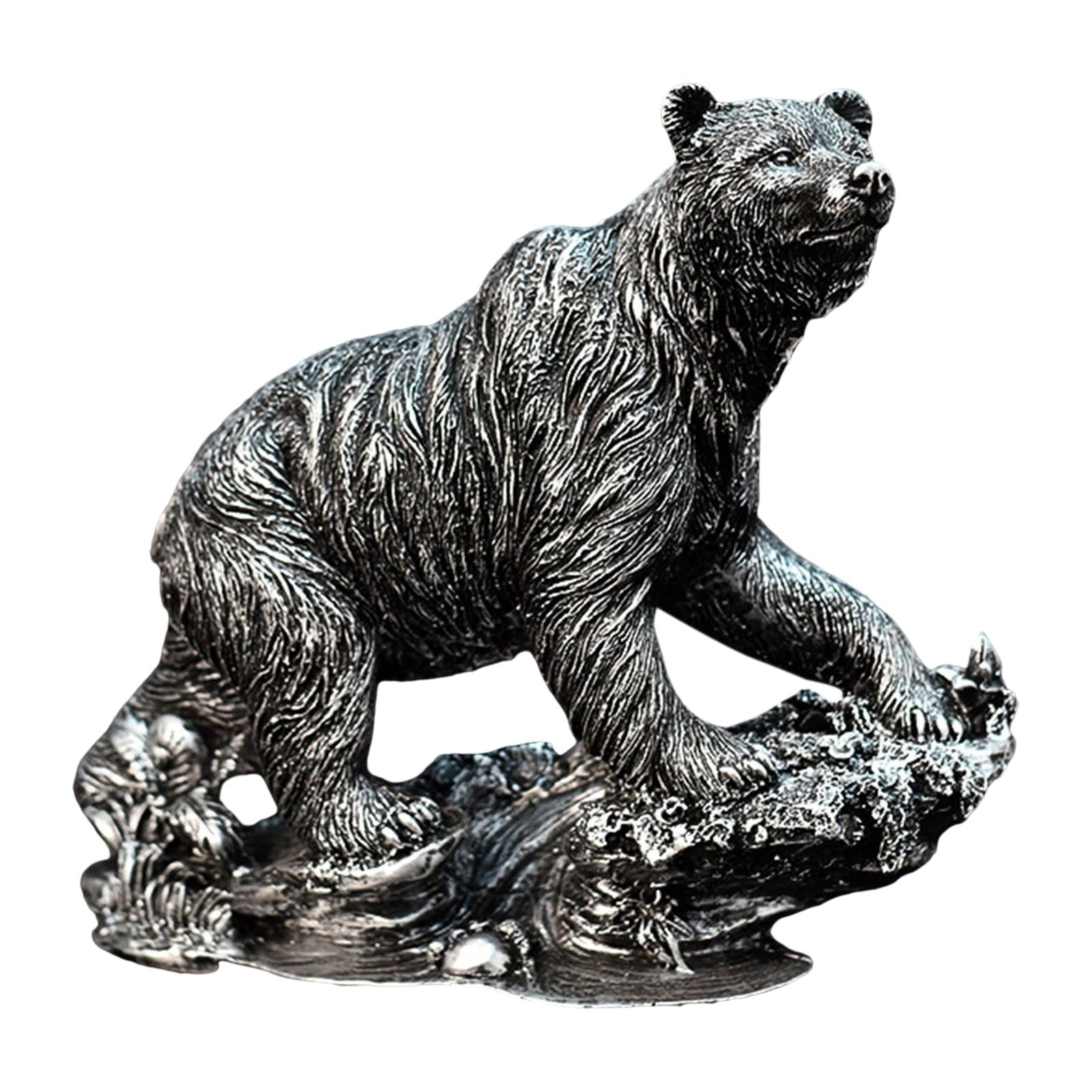 Modern Bear Figurine Collection Resin Artwork Decoration Animal Statue ...